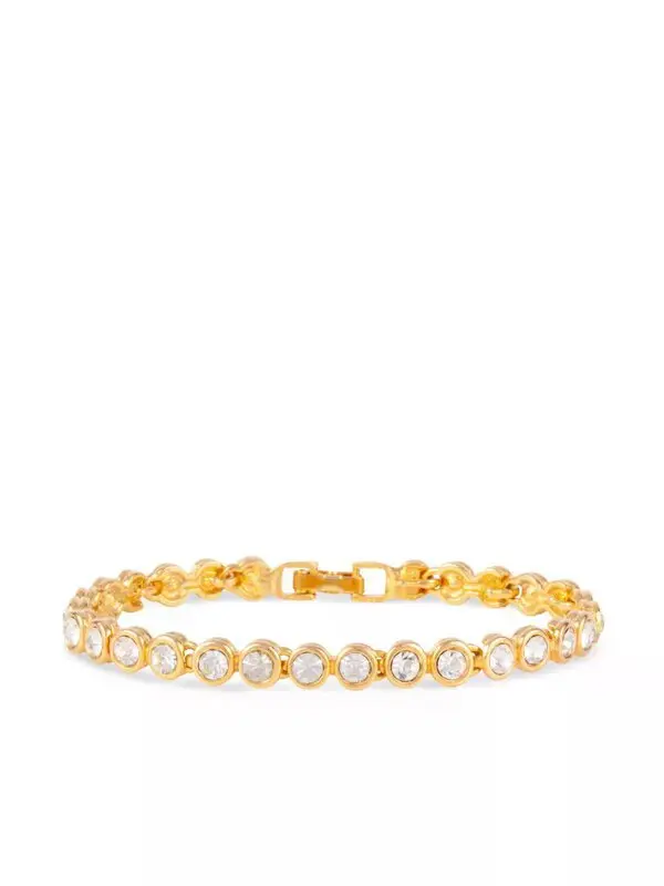 SUSAN CAPLAN 1980s Swarovski-embellished Bracelet - Gold