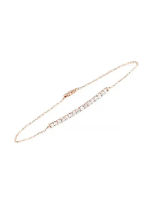 LB EXCLUSIVE 14k Rose Gold Diamond Bracelet - Pink