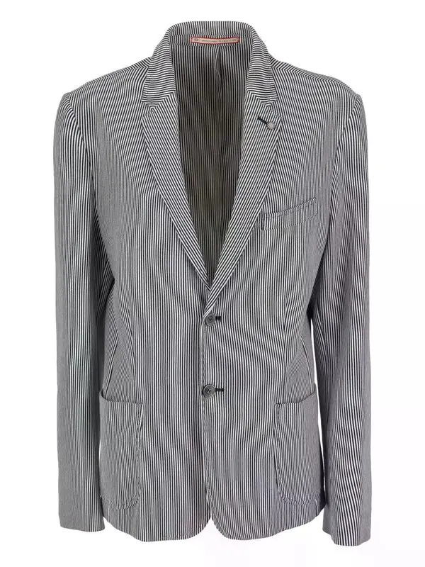 MASSIMO REBECCHI Striped Two-button Jacket