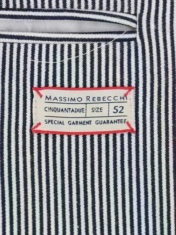 MASSIMO REBECCHI Striped Two-button Jacket
