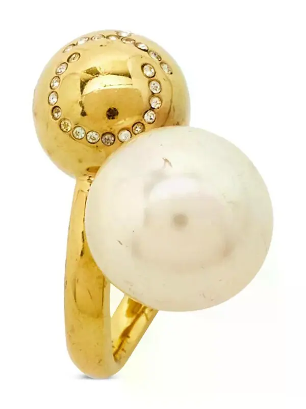 Carolina Herrera Crystal-embellished Ring - Gold