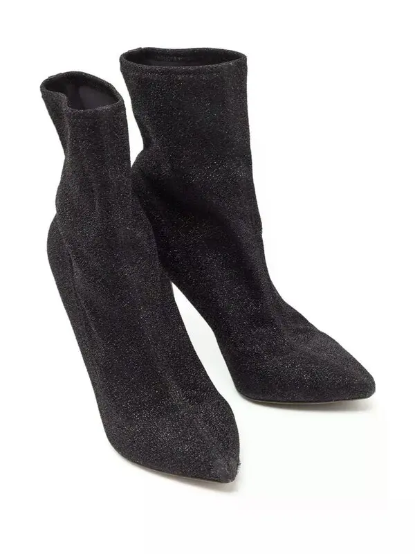 SERGIO ROSSI 125mm Leather Heeled Boots - Black