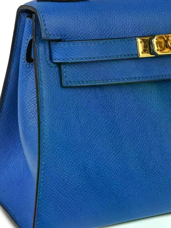 Hermès 1996 Mini Kelly 20 Two-way Handbag - Blue