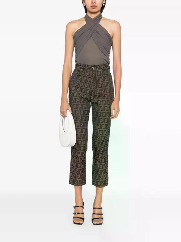 Fendi Ff Jacquard Trousers