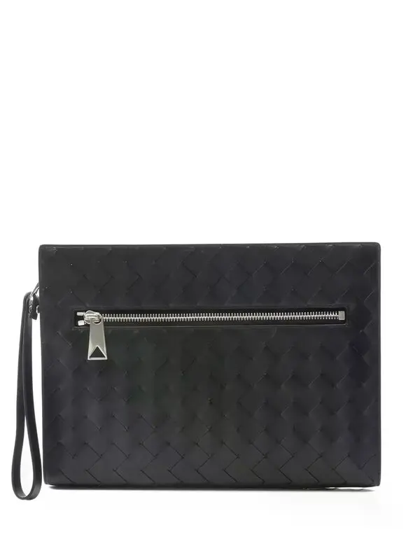 Bottega Veneta Intrecciato Clutch Bag - Black