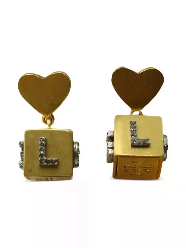 Tory Burch Love Cube Earrings - Gold