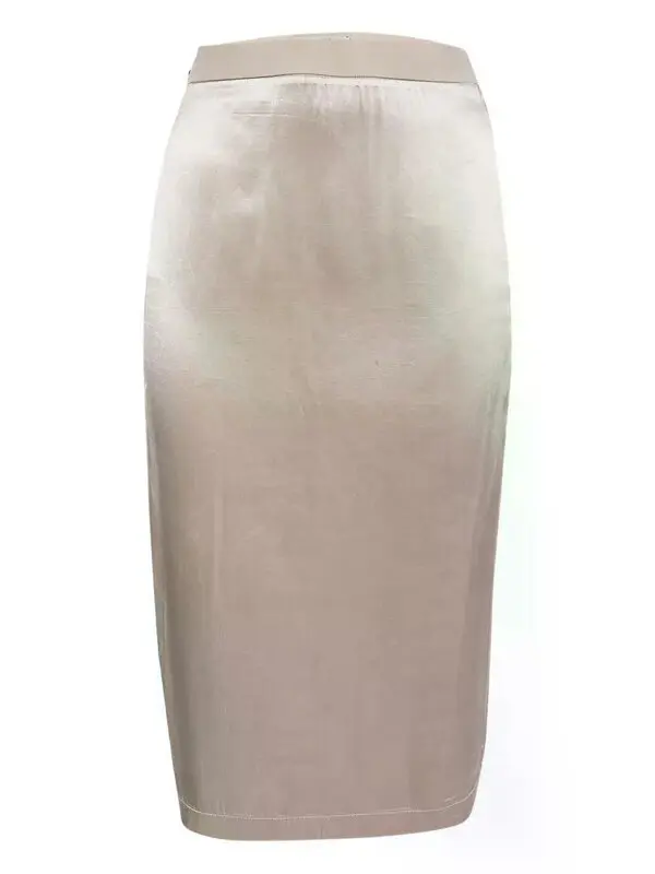 Fendi Satin Midi Skirt