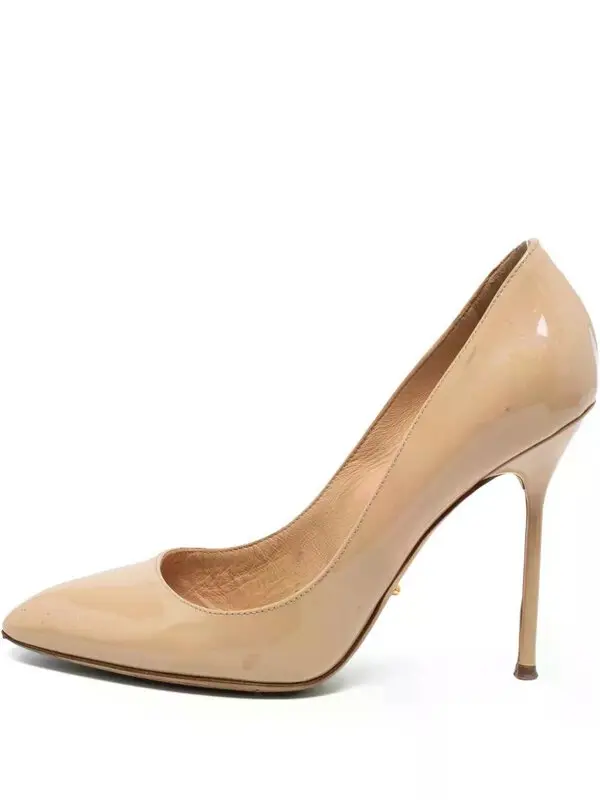 SERGIO ROSSI 100mm Godiva Patent Stiletto Pumps