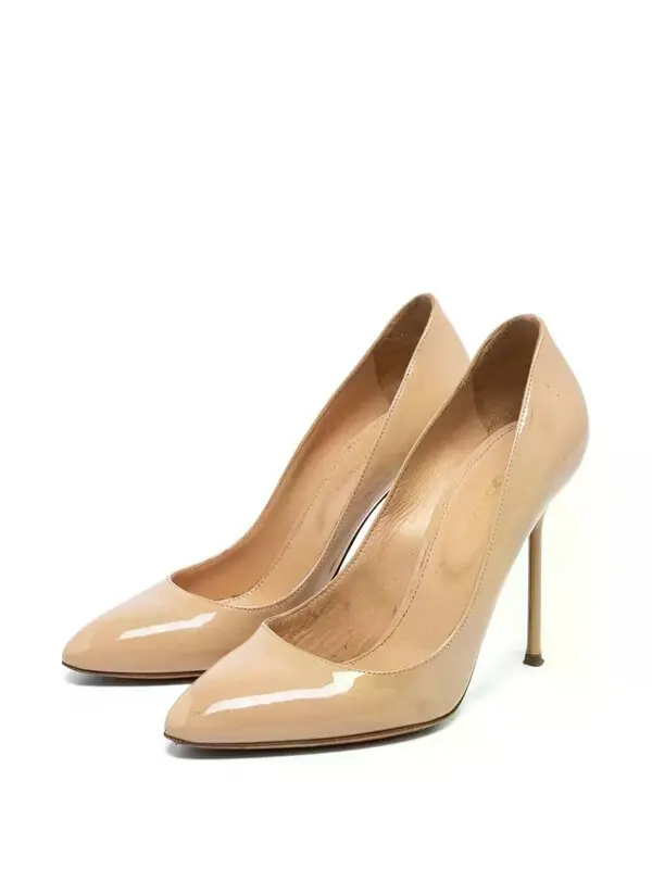 SERGIO ROSSI 100mm Godiva Patent Stiletto Pumps