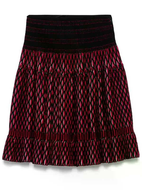 Alaïa 2000s Full-jacquard Mini Skirt