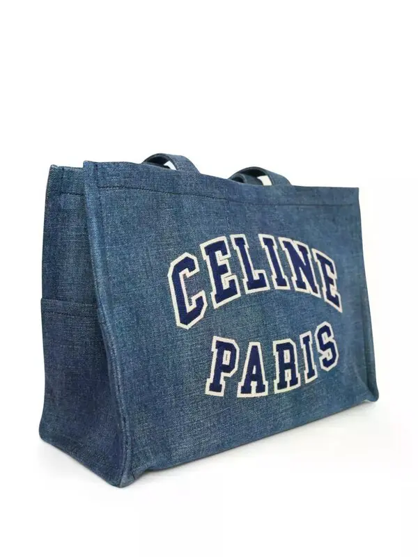 Celine Cabas Denim Tote Bag