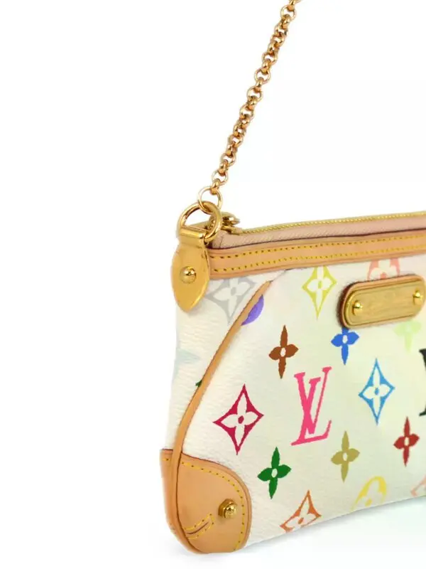 LOUIS VUITTON X Takashi Murakami Pochette Milla Mm Clutch Bag - White