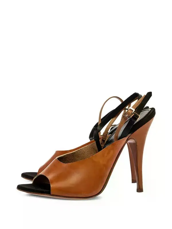 GIUSEPPE ZANOTTI 110mm Slingback Peep-toe Sandals
