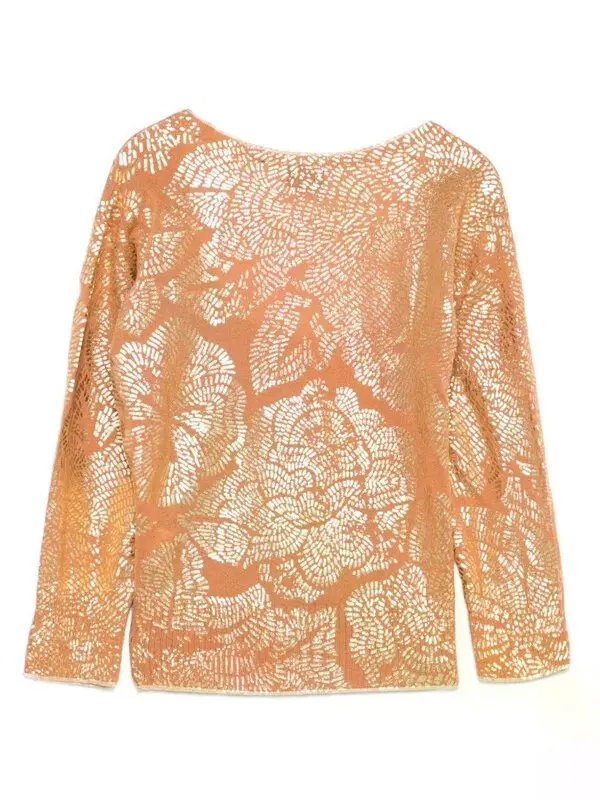 Gianfranco Ferre 2000s Floral-pattern Sweater
