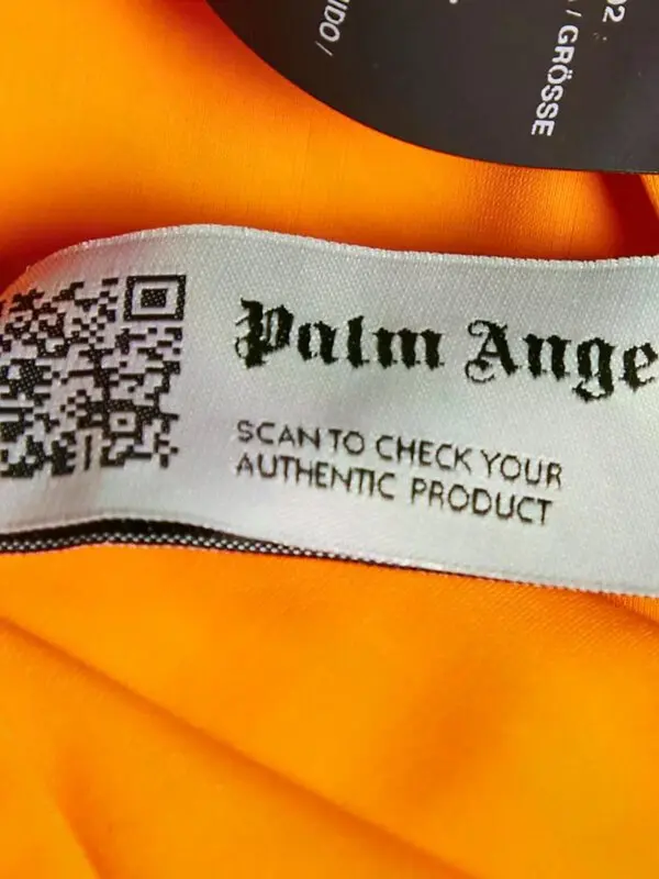 Palm Angels Pre-owned Striped High-waisted Leggings - Orange