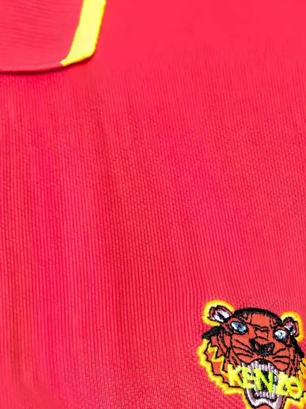 Kenzo Tiger-embroidered Polo Top