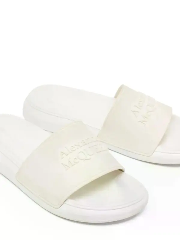 Alexander McQueen Logo-embossed Pool Slides