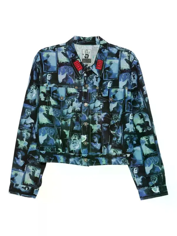 JEAN PAUL GAULTIER 1990s Printed Cotton Jacket