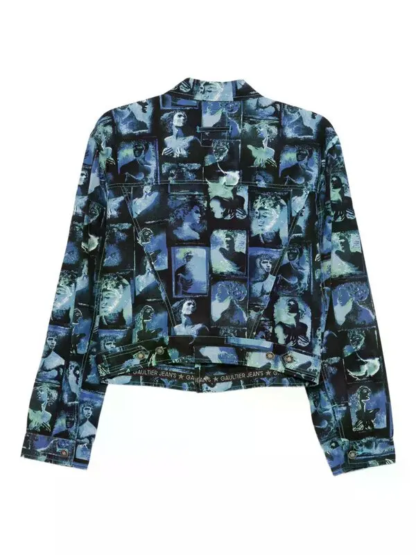 JEAN PAUL GAULTIER 1990s Printed Cotton Jacket