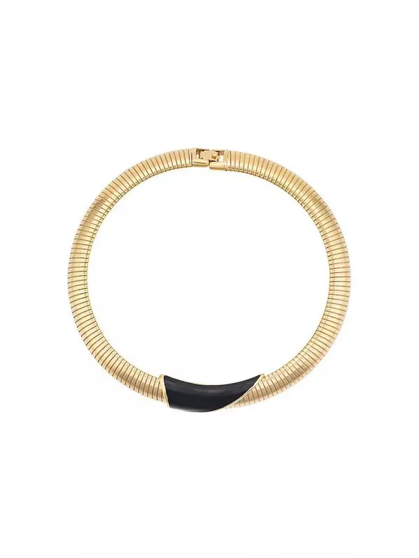 MONET 1980s Twist Choker Necklace - Gold