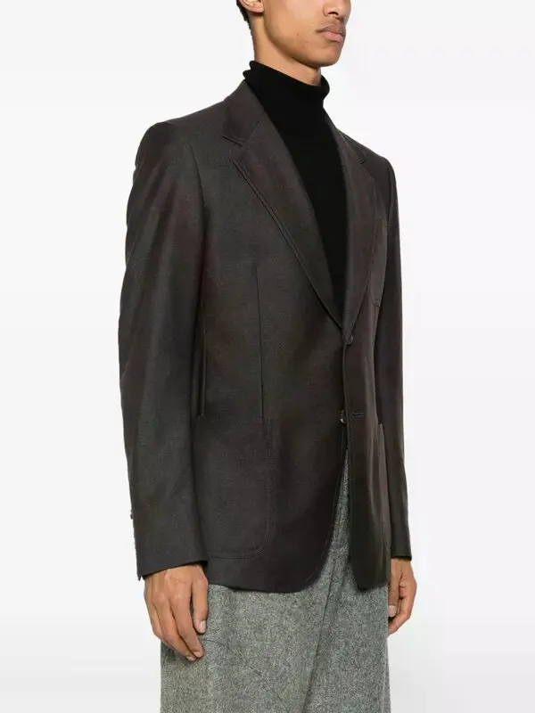 Gucci 2000s Notched Lapels Buttoned Blazer