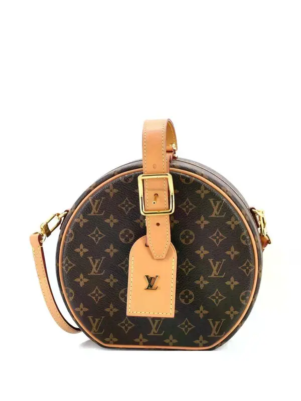 LOUIS VUITTON Petite Boite Chapeau Crossbody Bag Monogram Canvas - Brown
