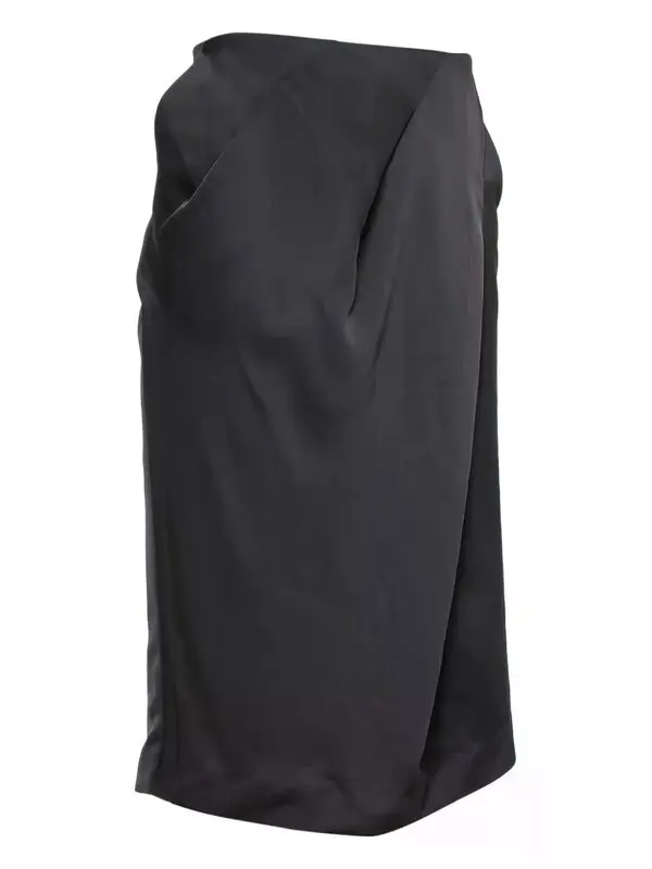 ARMANI Draped Georgette Skirt