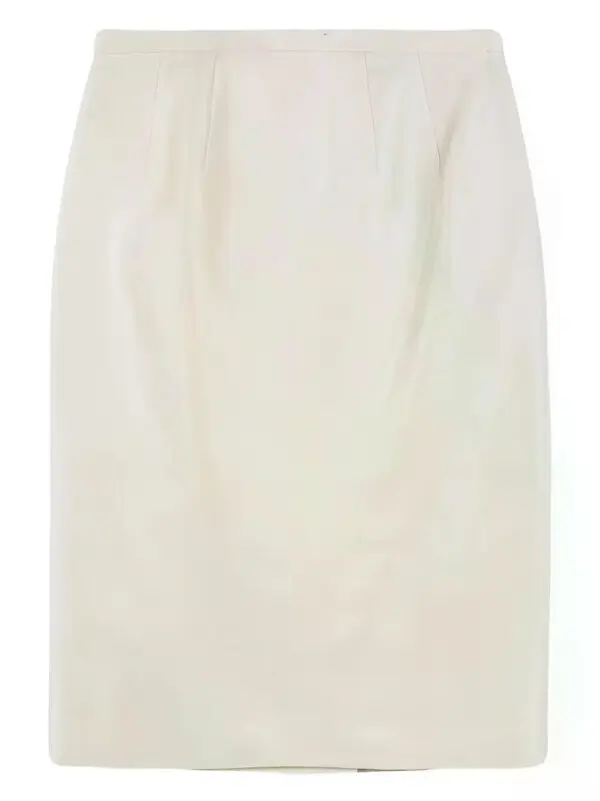Valentino Garavani Silk Pencil Skirt - Neutrals