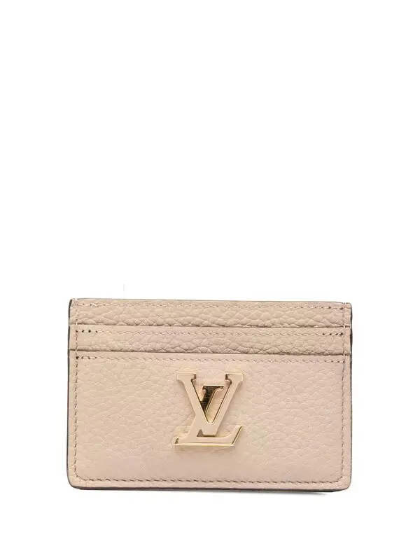 LOUIS VUITTON 2021-2025 Taurillon Capucines Card Holder - Brown