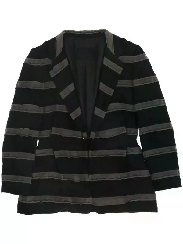 LANVIN 2003 Striped Silk Blazer