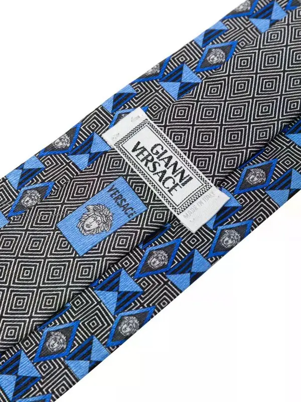Versace 1990s Medusa-head Silk Tie