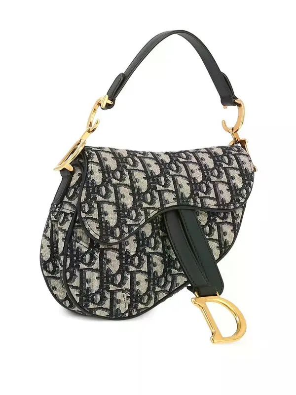 Dior Oblique Saddle Mini Bag - Neutrals