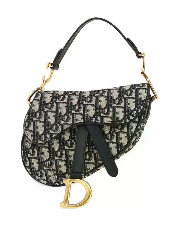 Dior Oblique Saddle Mini Bag - Neutrals