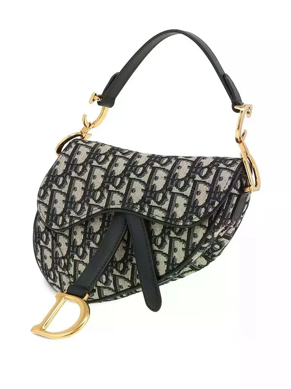 Dior Oblique Saddle Mini Bag - Neutrals