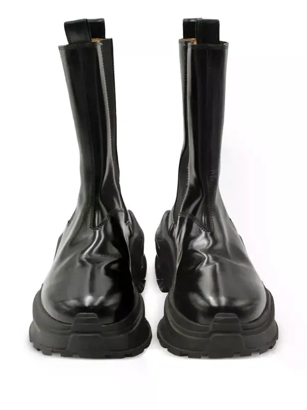 MAISON MARGIELA Leather Ridged Sole Boots