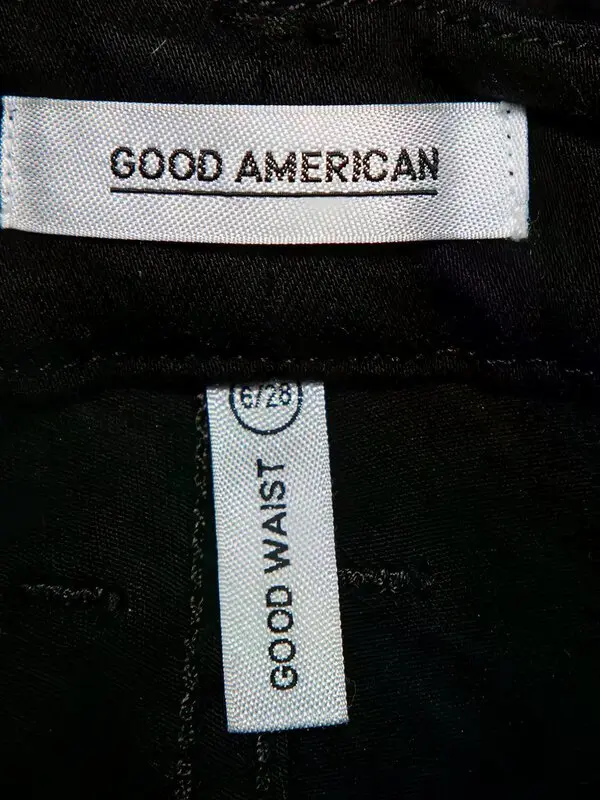 Good American Frayed Hem Jeans