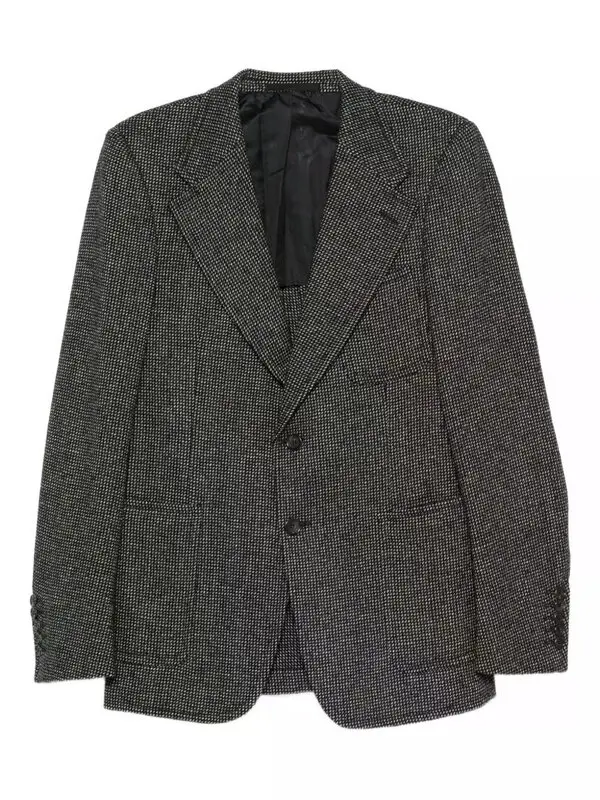 Gucci 2000s Two-button Wool Jacket - Black