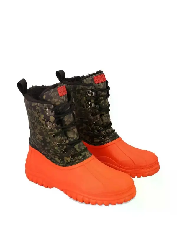 Gcds Camouflage-pattern Ankle Boots