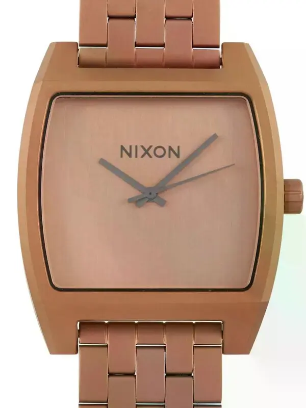 Nixon Time Tracker 37mm Bracelet Watch - Brown