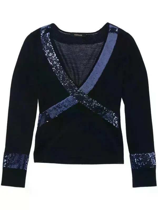 Versace 1990s Sequined Jumper