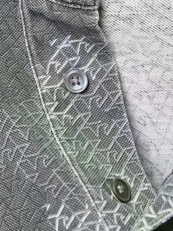 Emporio Armani Monogram-print Polo Shirt