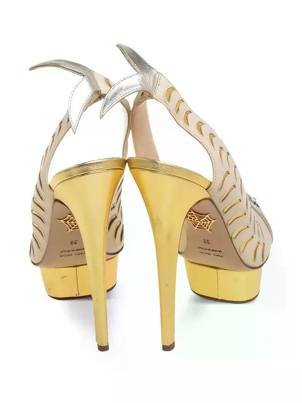CHARLOTTE OLYMPIA 150mm Peep-toe Platform Slingback Heels