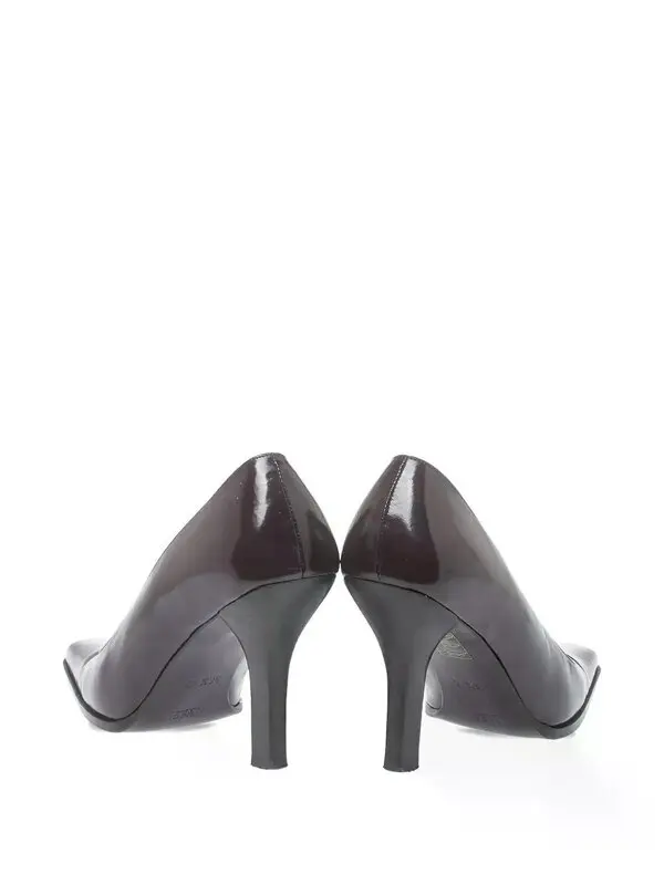 Gucci 90mm Square-toe Leather Pumps