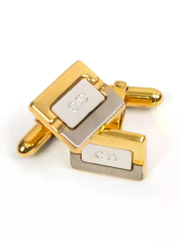 Dior 1980s Two-tone Cufflinks