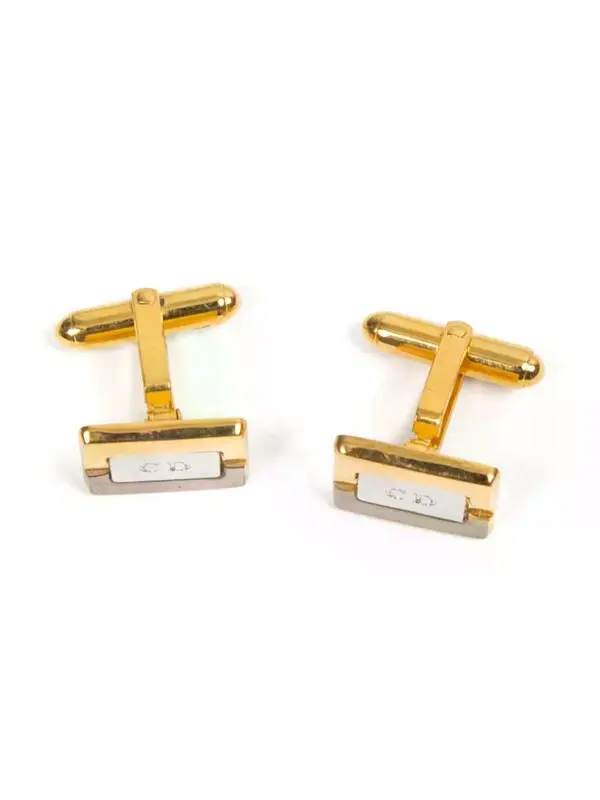 Dior 1980s Two-tone Cufflinks