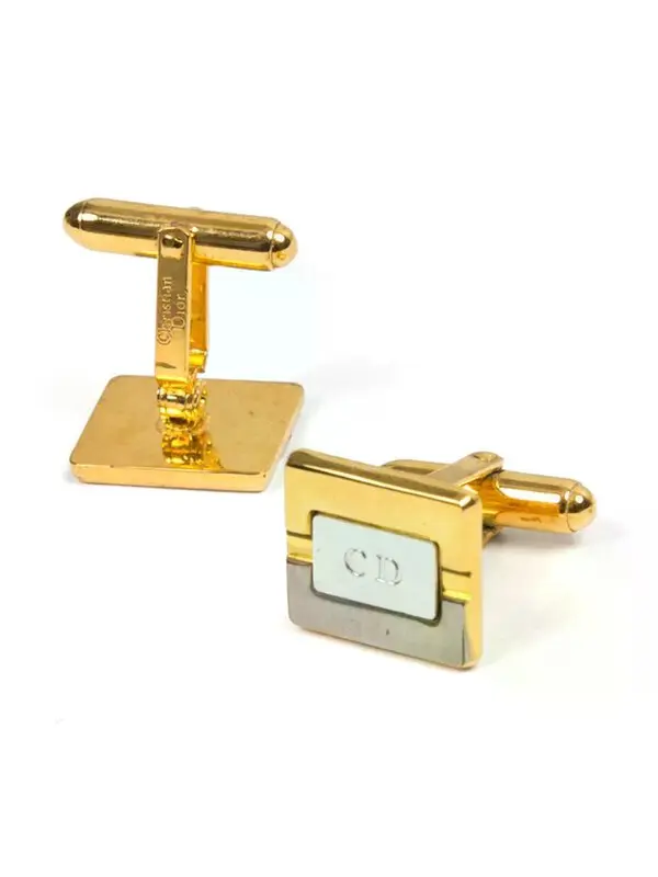 Dior 1980s Two-tone Cufflinks