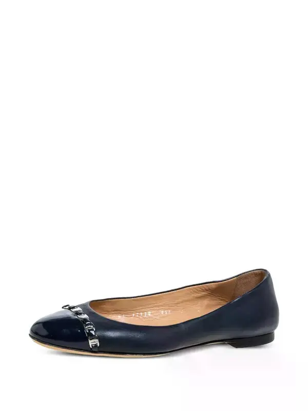 FERRAGAMO Chain-detail Ballet Flats