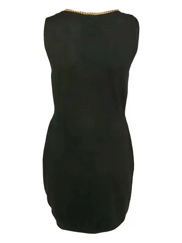 Moschino Embellished-neckline Mini Dress