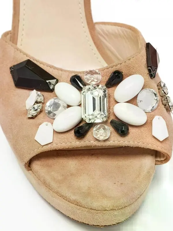 Prada 120mm Bead-embellished Sandals