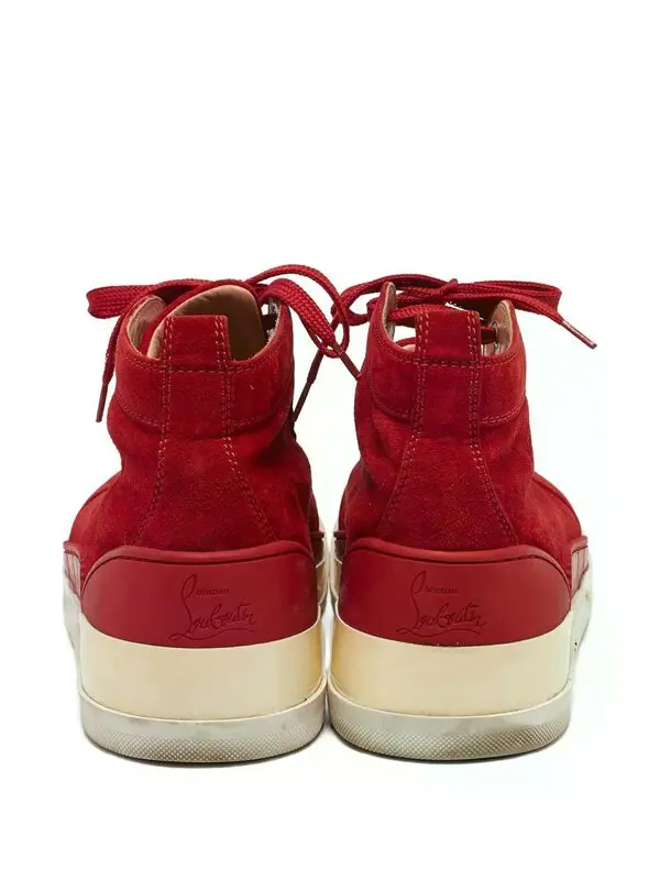 CHRISTIAN LOUBOUTIN Rankick Croc Embossed Leather Sneakers